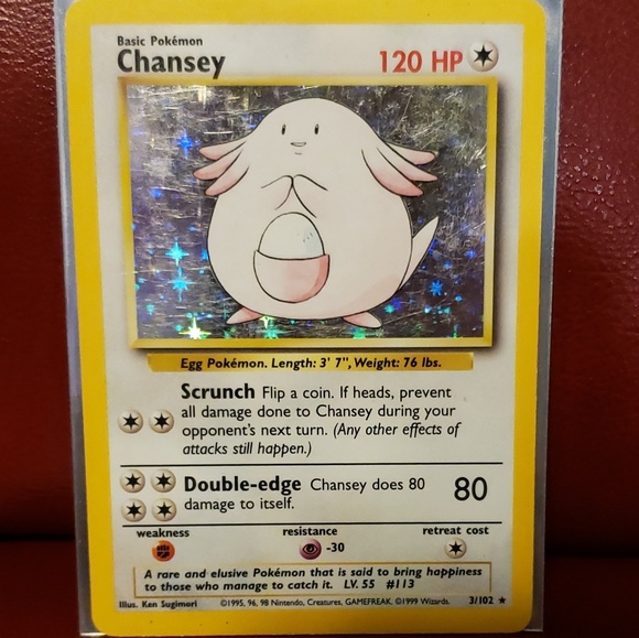 Pokemon | Other | Pokemon 995 312 Chansey Card | Poshmark